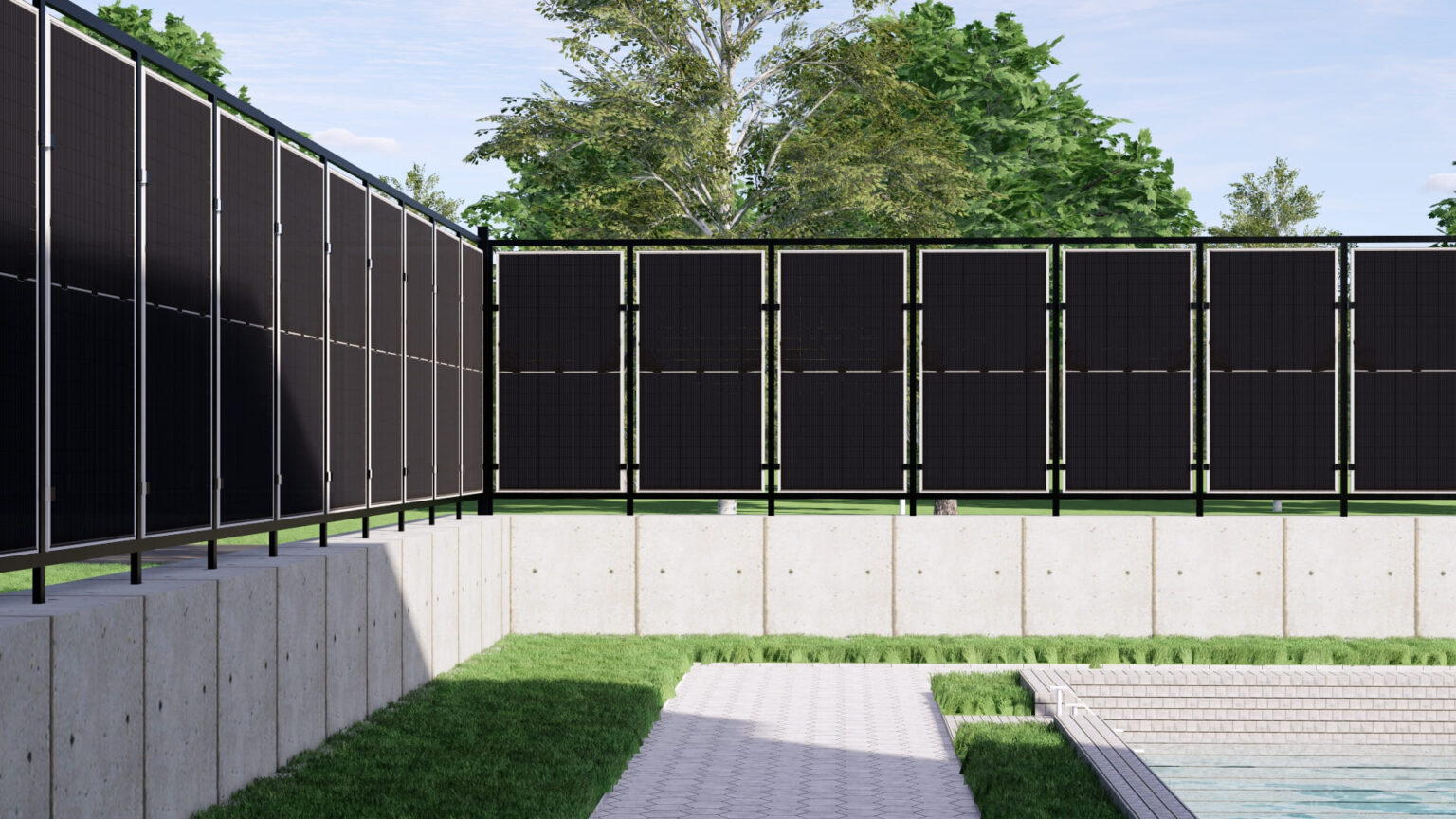 Solar fence: Green energy for every meter of fence - Sunket